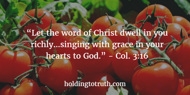 Why You Should Sing the Word of God Daily